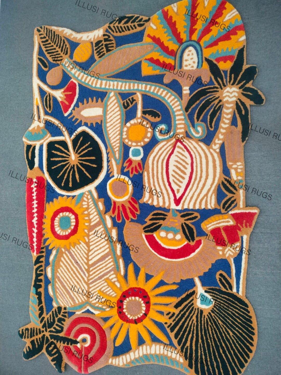 Melting Swimming Rug New Version Hand Tufted 100% Fine Wool Trending ...