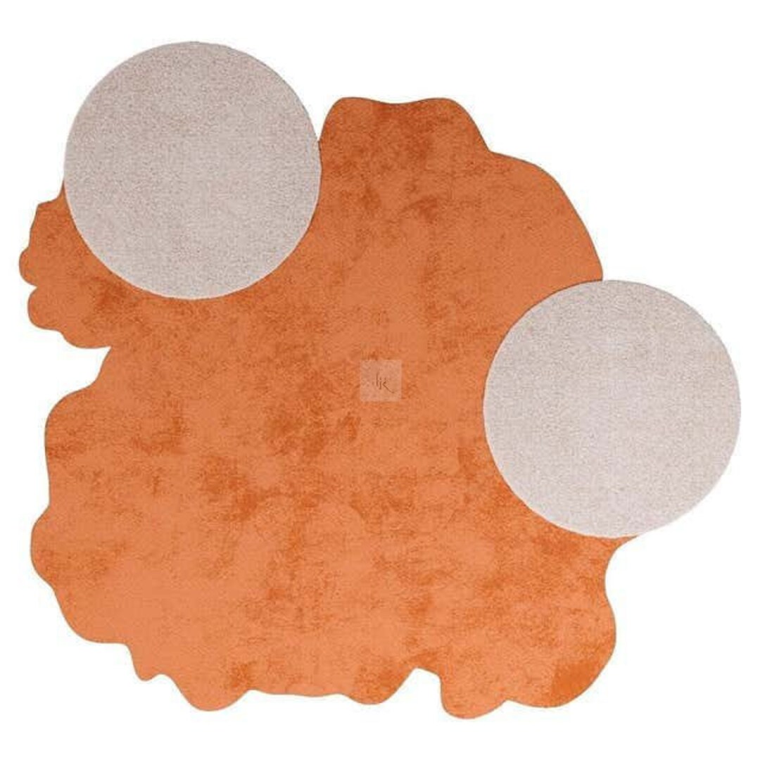 Modern Hand Tufted Irregular Round Shaped Custom Rug Wool Handmade Area ...