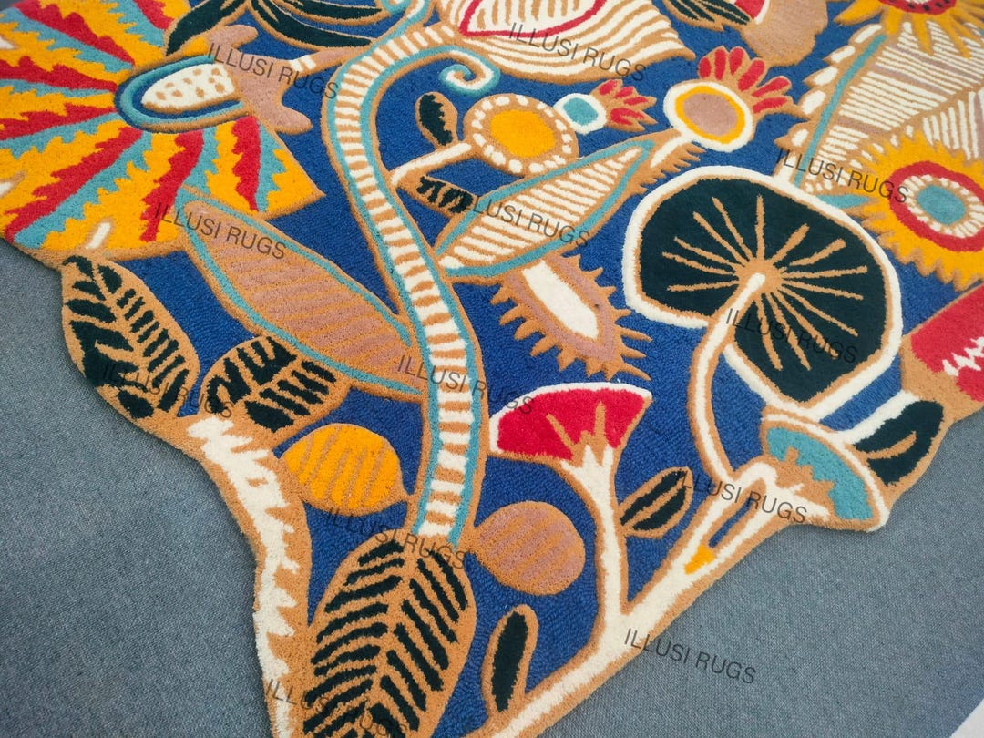 Melting Swimming Rug New Version Hand Tufted 100% Fine Wool Trending ...