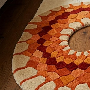 3x10fthand-tufted Snake Rug 3X12FT – Bold Serpent Runner for Hallways ...