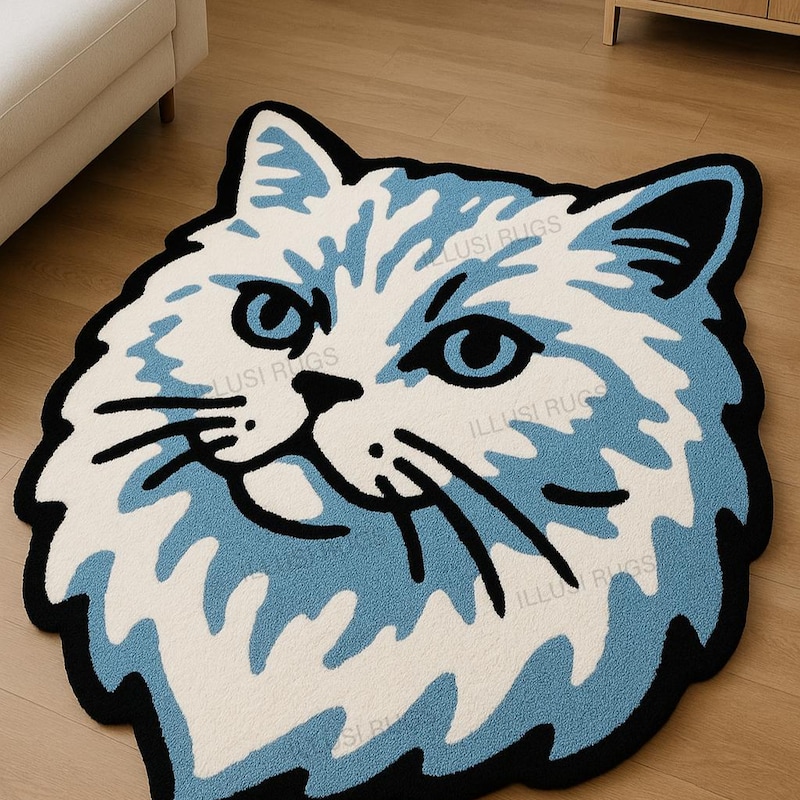 Cute Cat Rug Carpet - Etsy