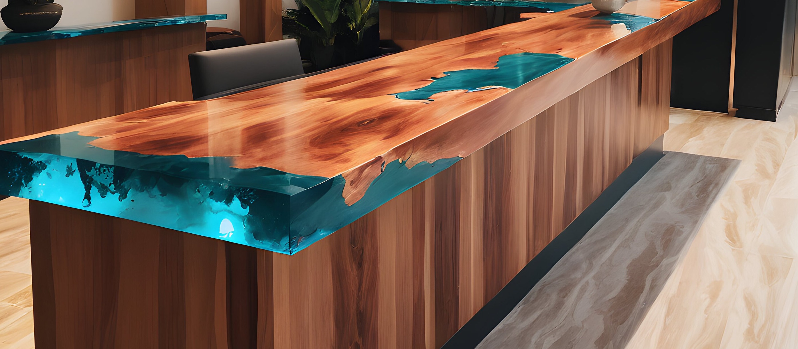 Epoxy Resin Counter Top, Coffee Counter Top, Kitchen Counter Top, Bar ...