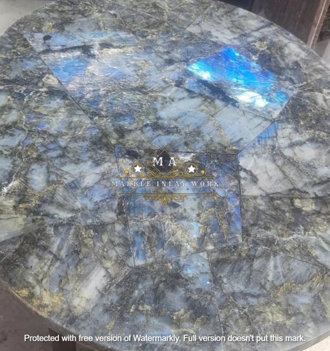 Labradorite Kitchen Counter Slab Dining Tabletop Slab, Labradorite ...