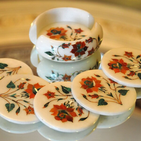 Marble Coasters - Etsy