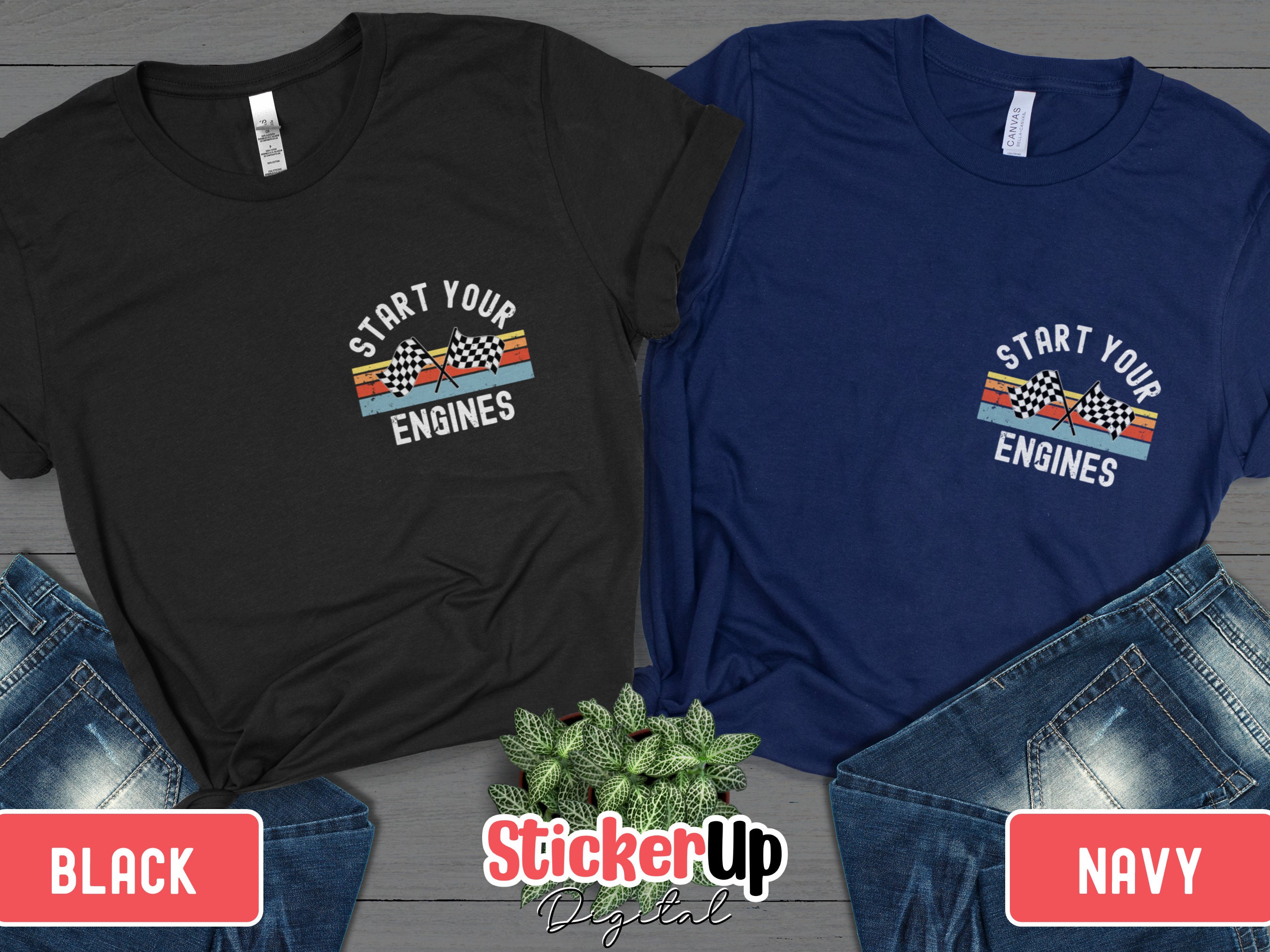 Racing Shirt, Race Day Shirt, Checkered Flag, Start Your Engines ...