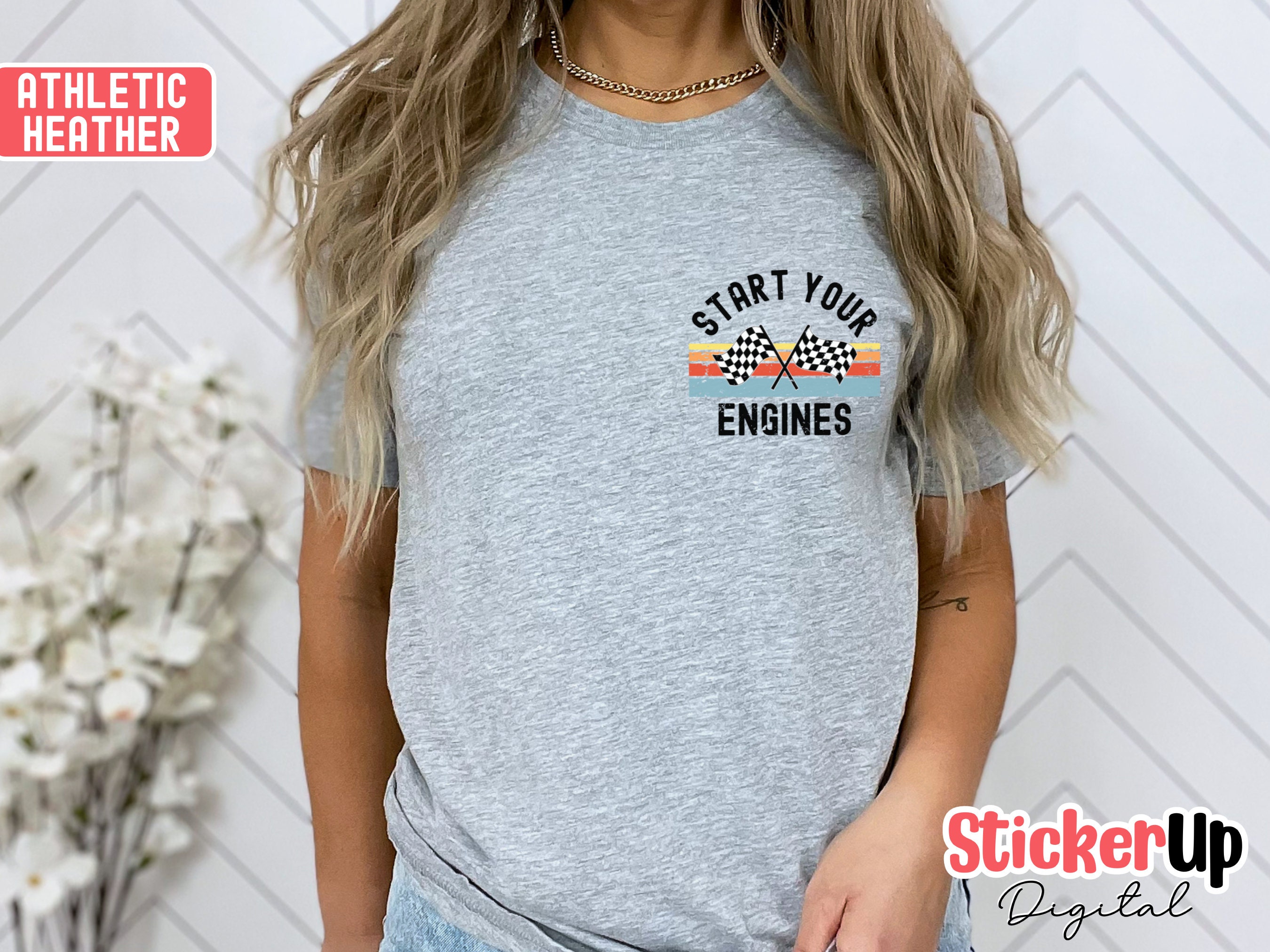 Racing Shirt, Race Day Shirt, Checkered Flag, Start Your Engines ...