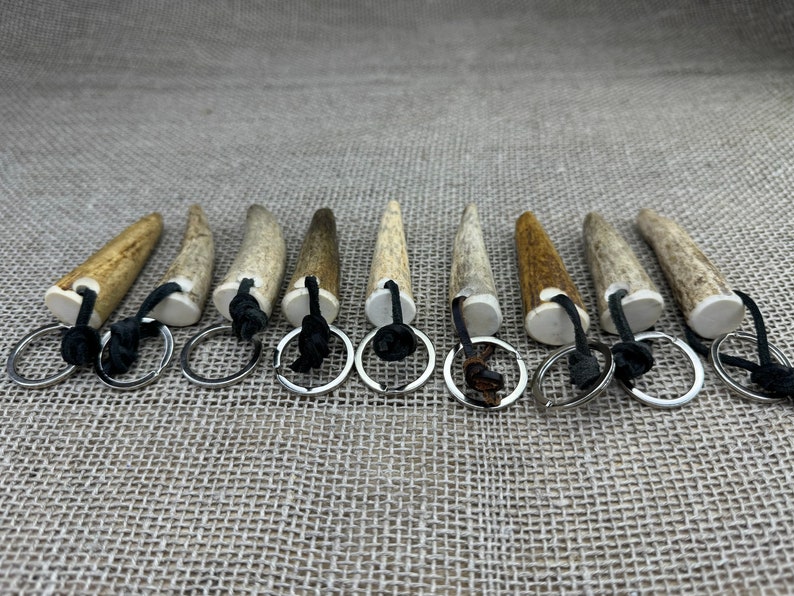 Real Moose Antler Tip Keychain, Rustic Woodland Accessory - Etsy