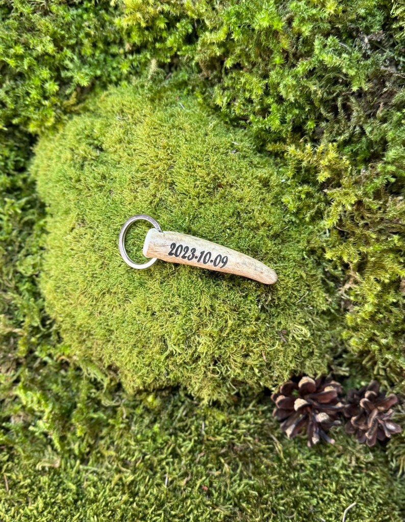 Personalized Antler Keychain | Engraved Deer/moose Tip, Outdoorsman ...