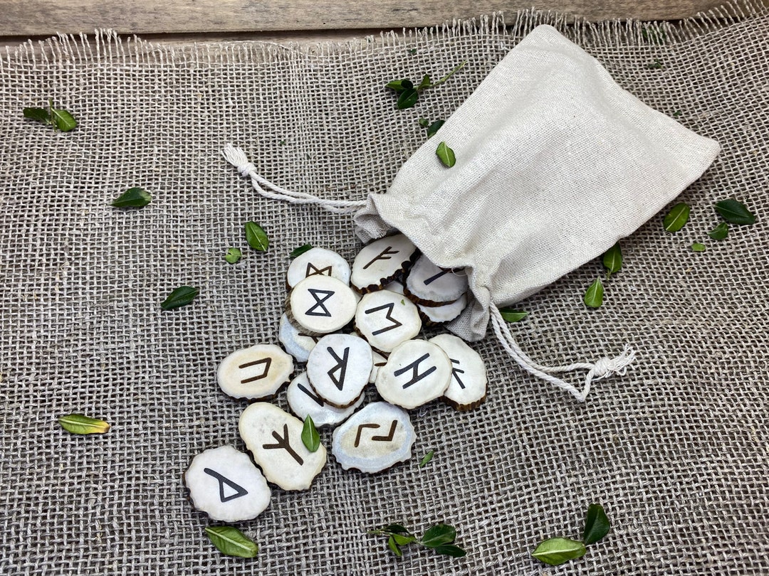 Ancient Runes From Moose Antler, Viking Runes Tokens, Rune Runic, Norse ...