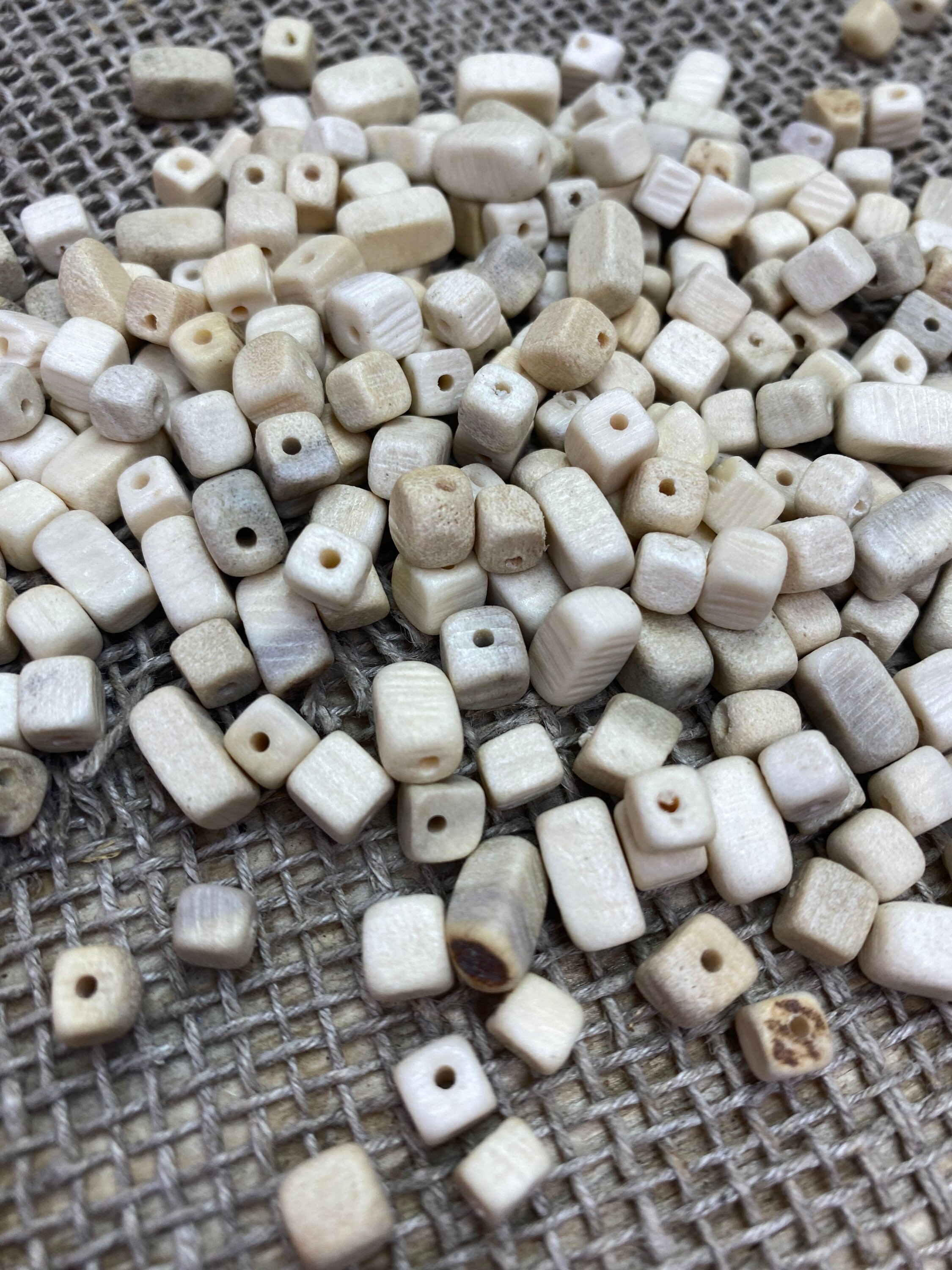 Moose Antler Beads, Real Moose Antler, Necklace Bracelets Drilled ...