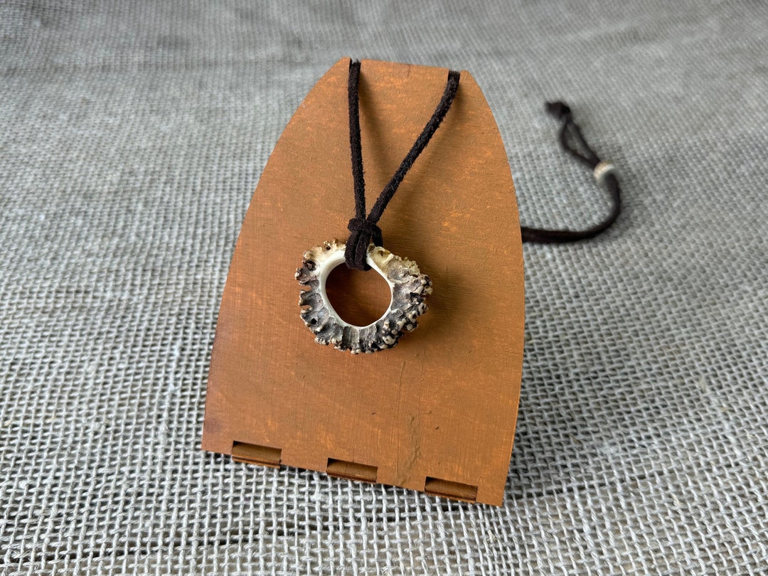 Real Antler Charm With Adjustable Strap, Protection Amulet, Naturally ...