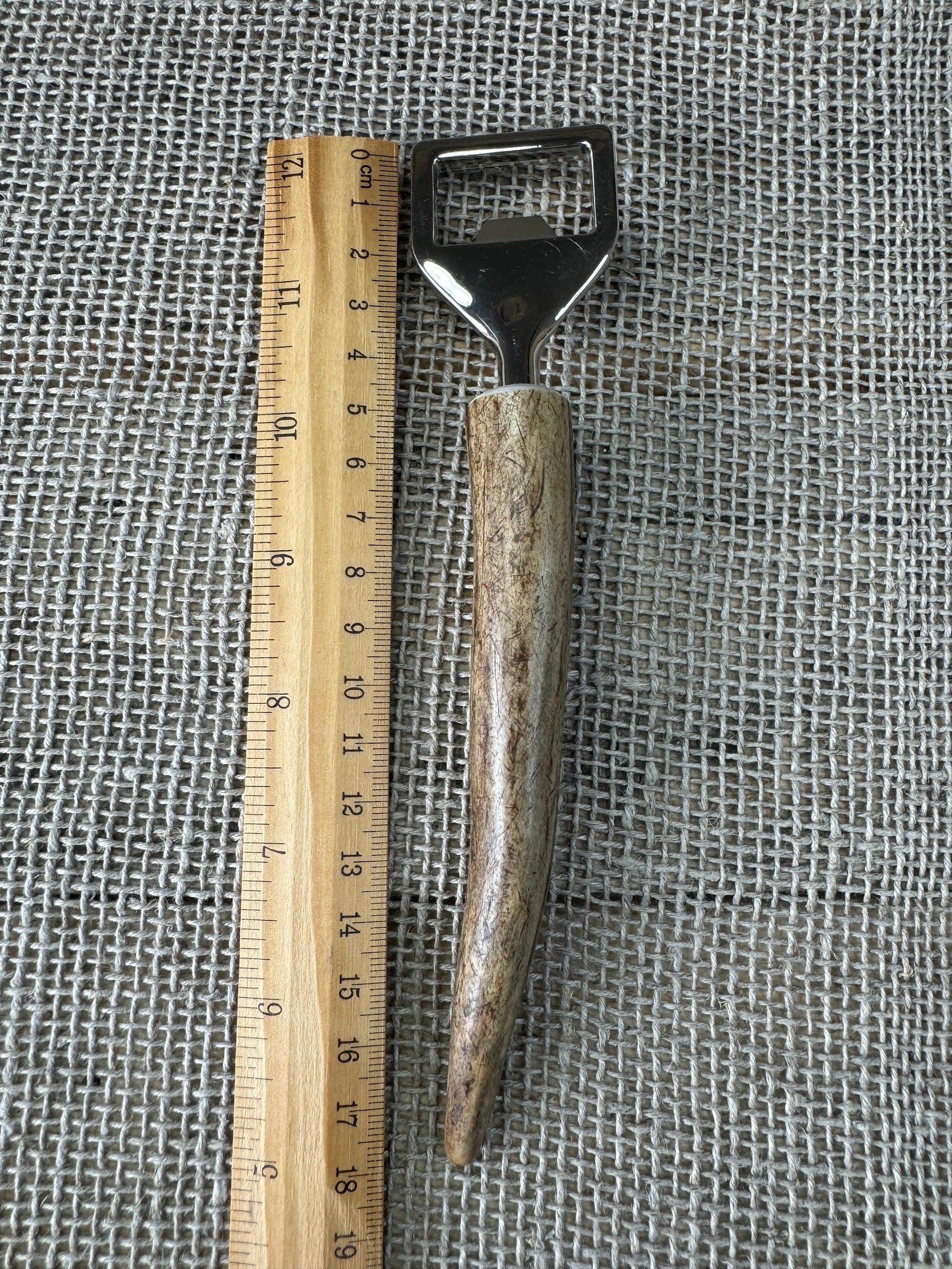 Antler Bar Set Handcrafted Bottle Opener, Wine Opener and Cork, Real ...