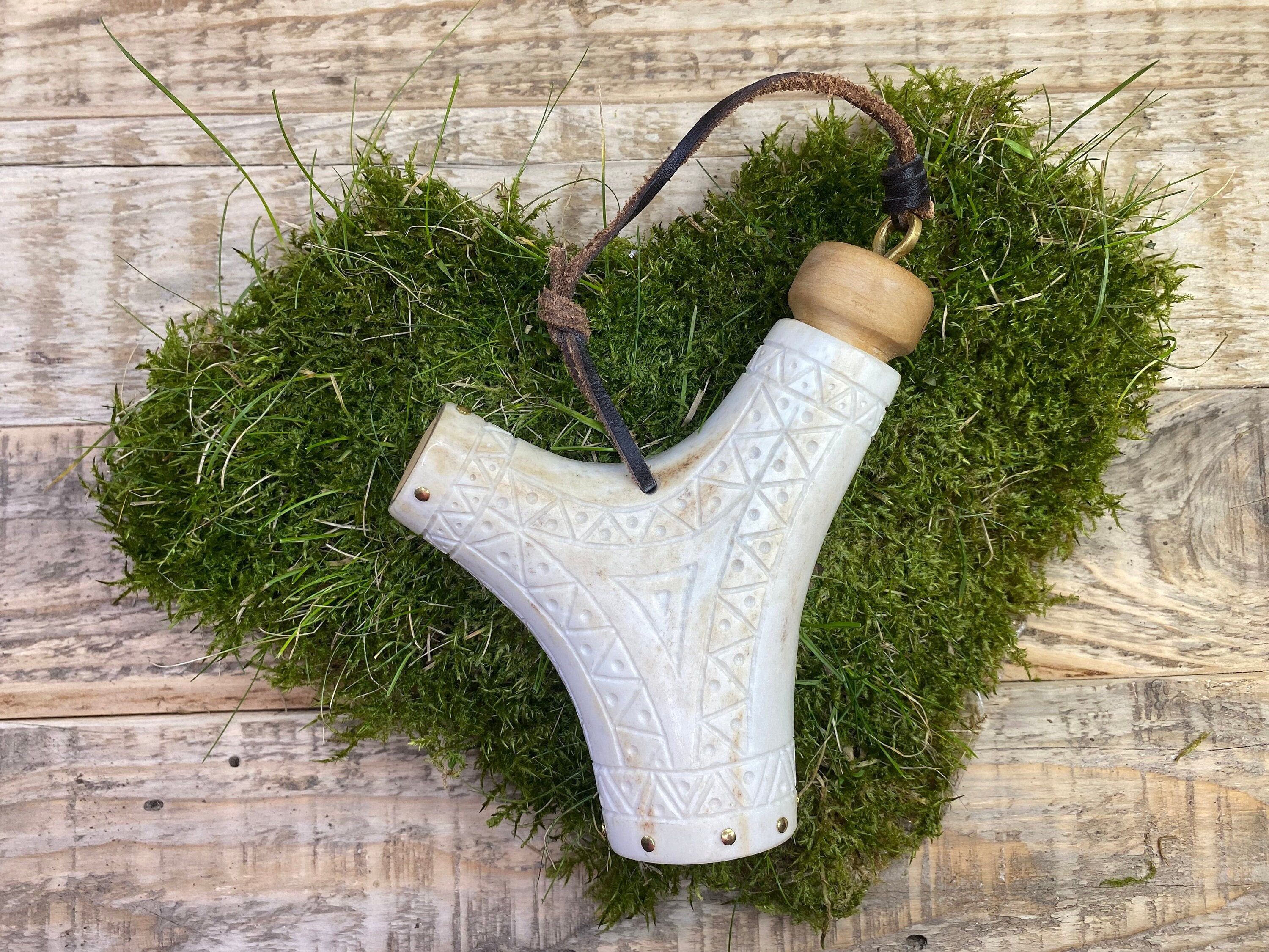 Handmade Real Antler Deer Viking Salt Case, Viking Salt Box, Vikings ...