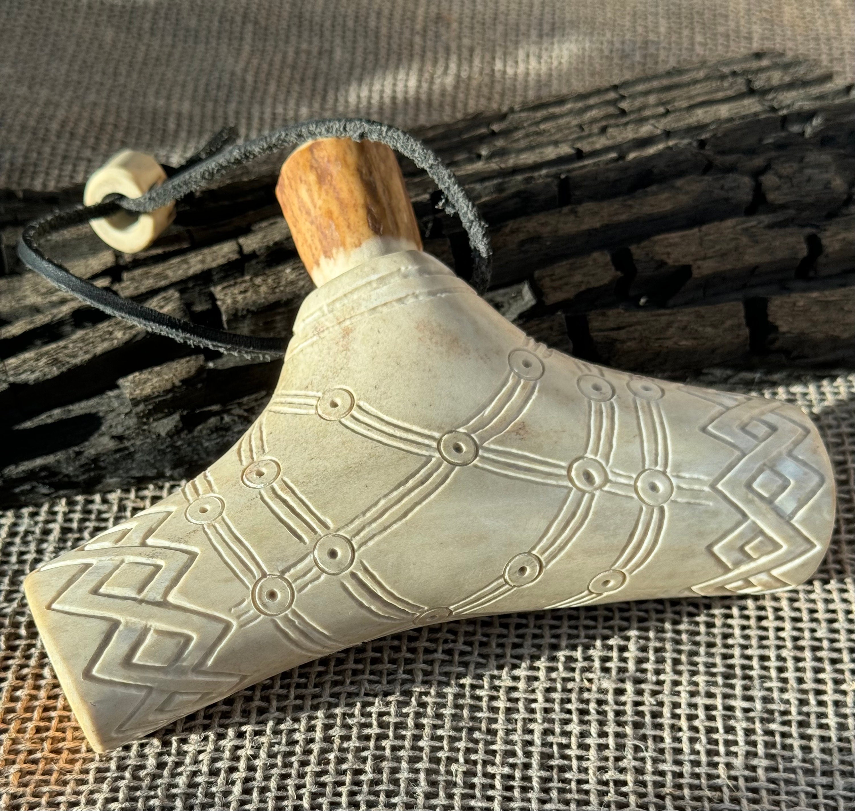 Handcarved Moose Antler Deer Viking Small Salt Case, Handmade Vikings ...