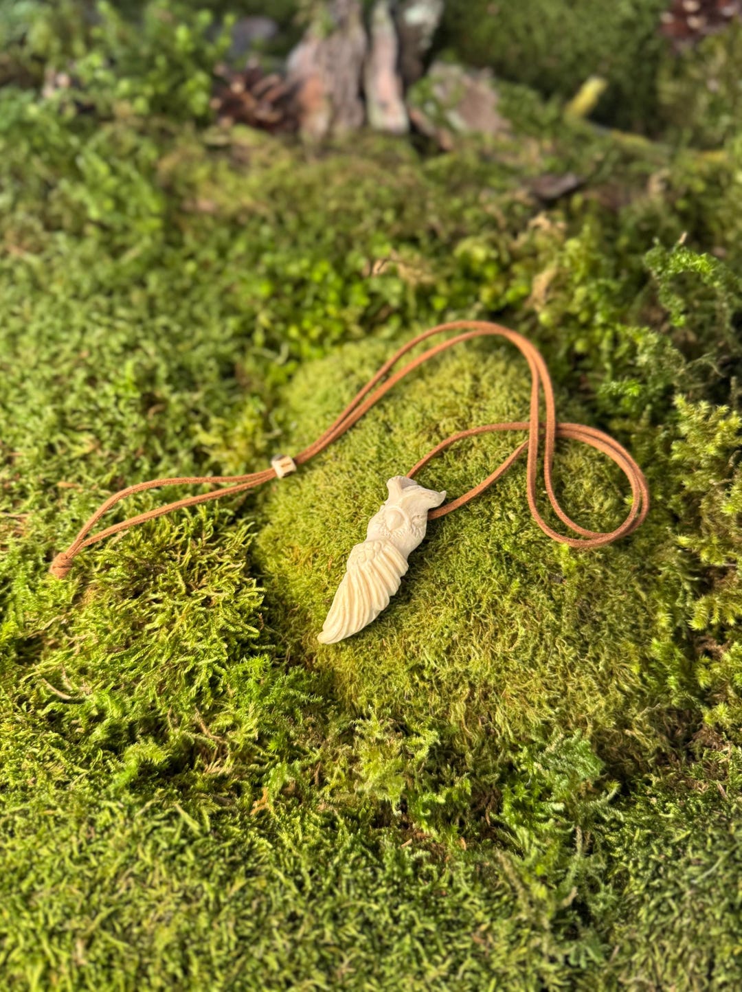 Antler Amulet "the Owl", Wisdom Amulet, Handmade Gift for Her, Best ...