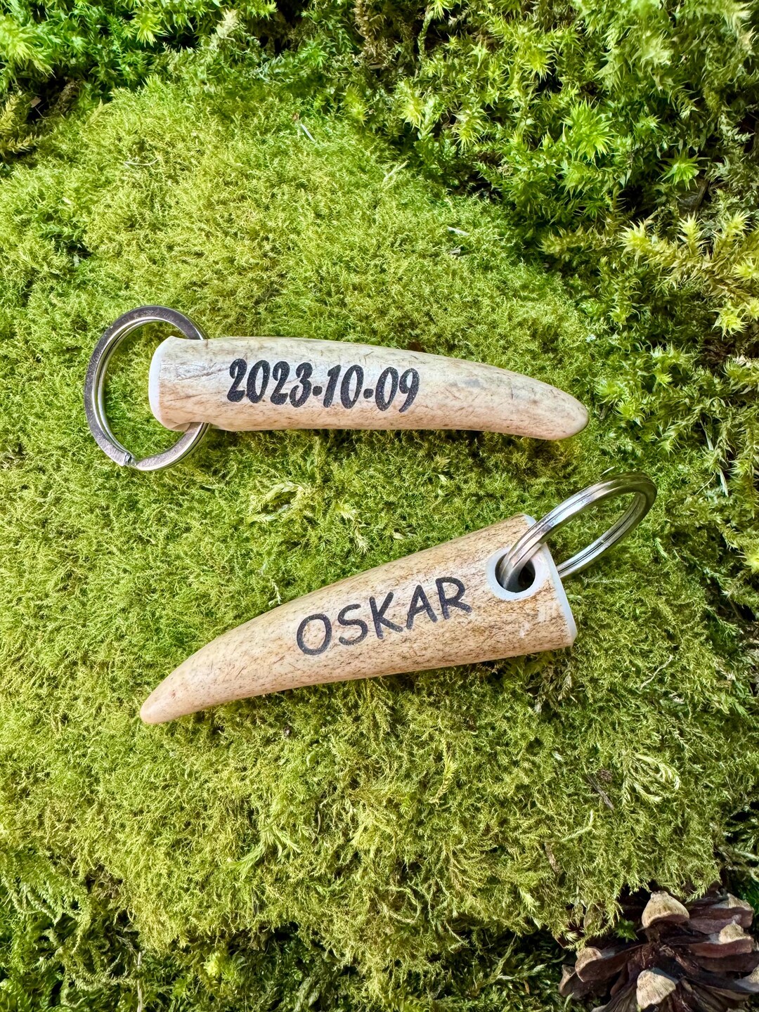 Personalized Antler Keychain | Engraved Deer/moose Tip, Outdoorsman ...