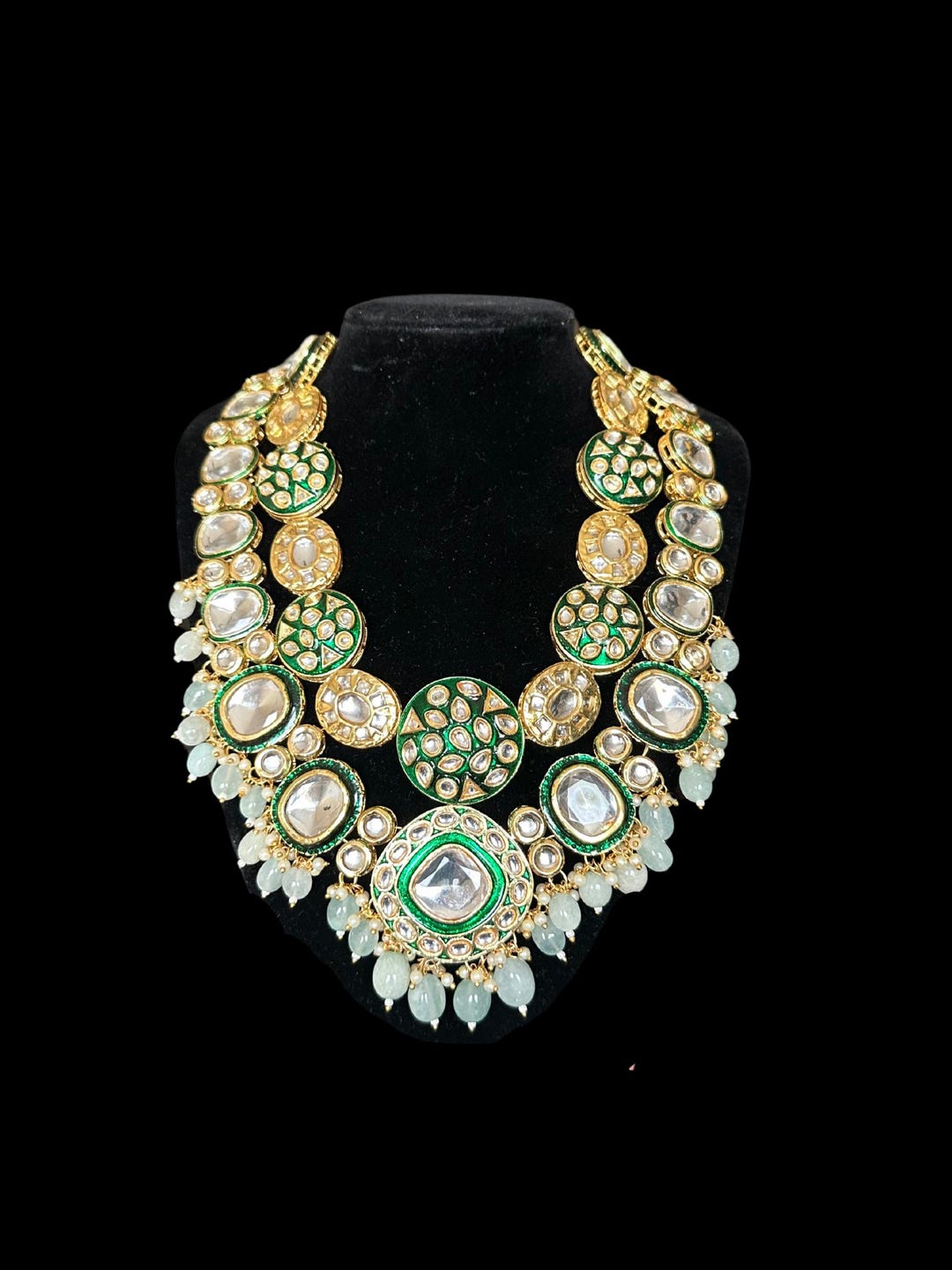 Kundan Necklace Set Heavy Bridal Party Wear Jewelry 2days Free Shipping ...