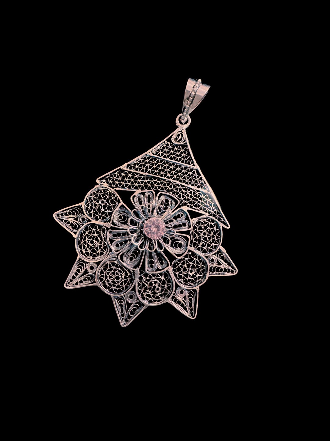 Handmade Pure Silver Pendant Filigree Work From Odisha | 2days Free ...