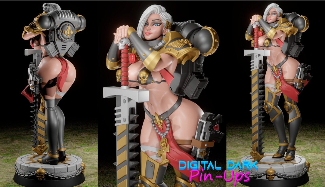 Sister of Battle Garage Kit | Adepta Sororitas | Warhammer 40K | Sexy Figure | Pinup Model Kit ...