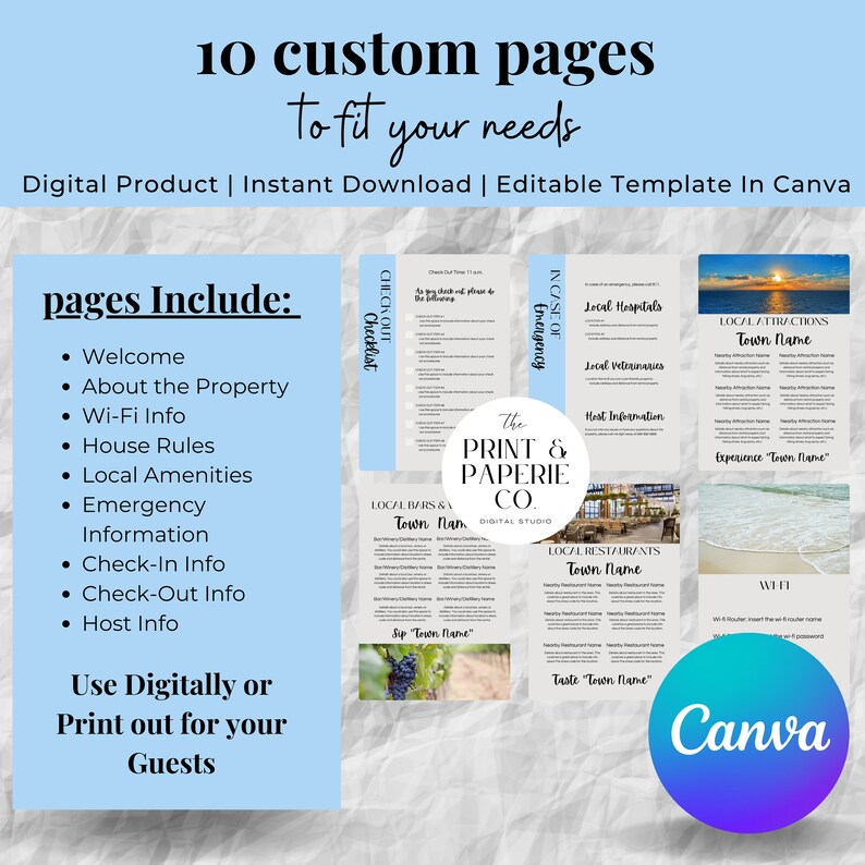 Beach House Rental Welcome Download Vacation Rental Template Custom ...