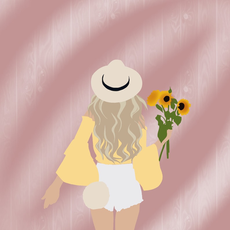 Faceless, Customisable Digital Art Illistration - Etsy