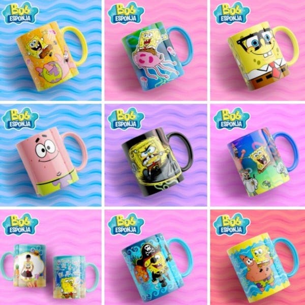 Spongebob Cup - Etsy