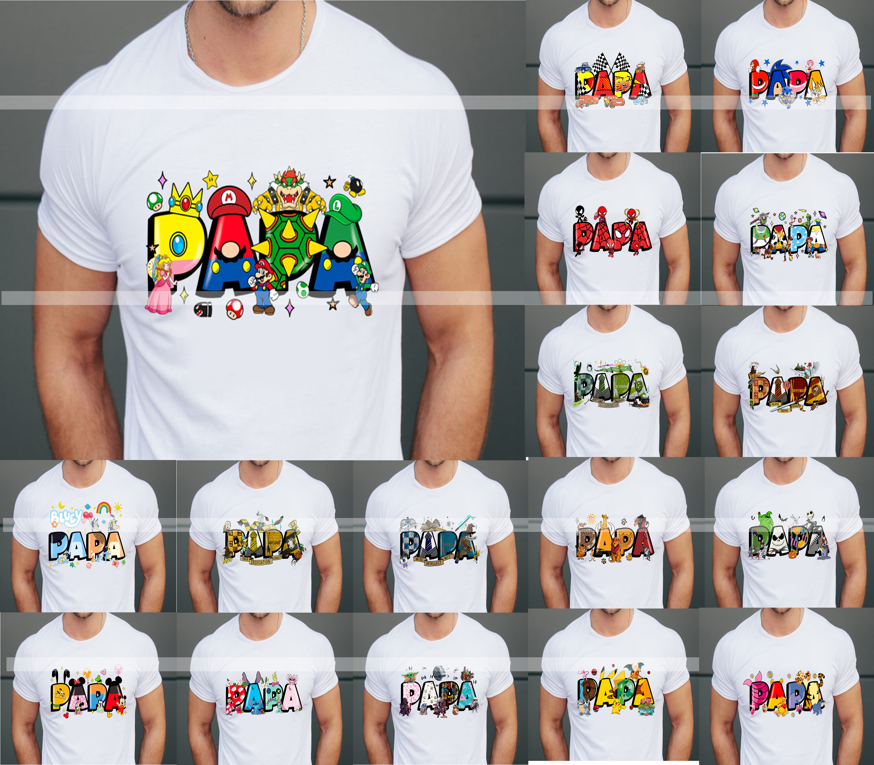 17 Animated DAD LETTERS, PNG Character Letters, Father's Day ...