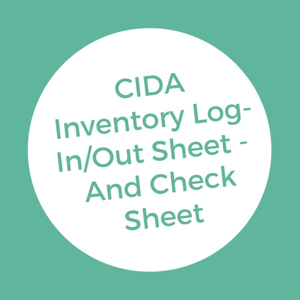 Inventory Check Out Sheet - Etsy