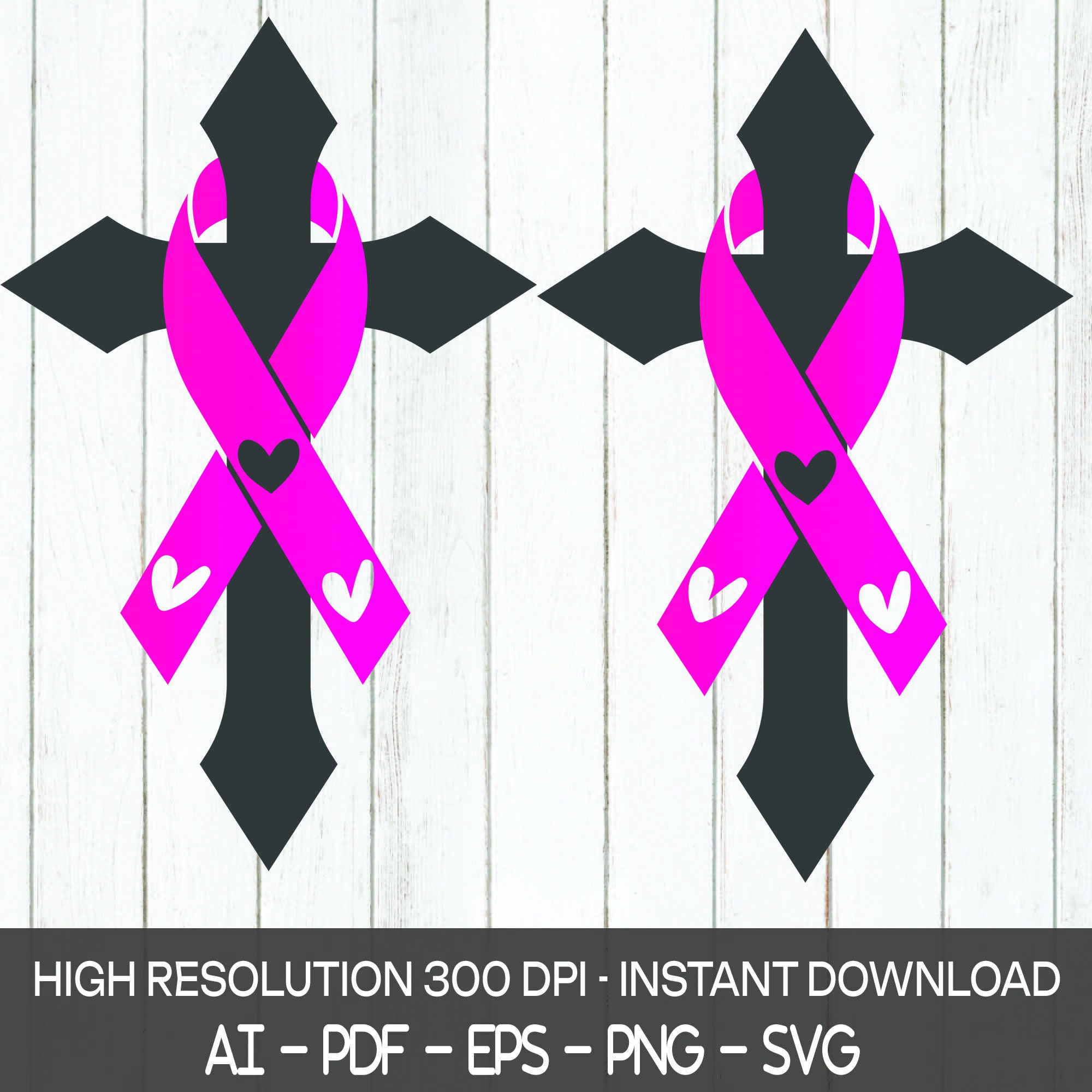 Christian Svg, Religious Svg, Cancer Awareness Ribbon SVG, Christian ...