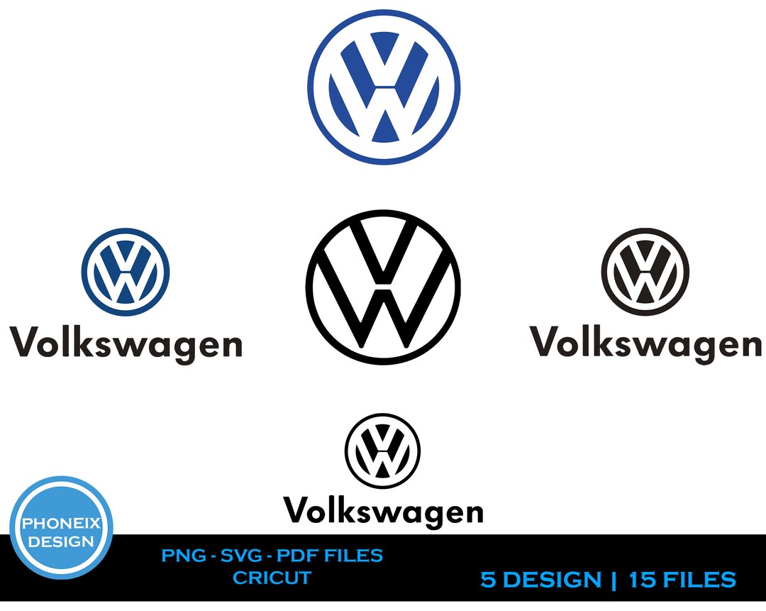 Volkswagen LOGO VW Svg-png-pdf Bundle Big Pack Birthday Party Cartoon ...