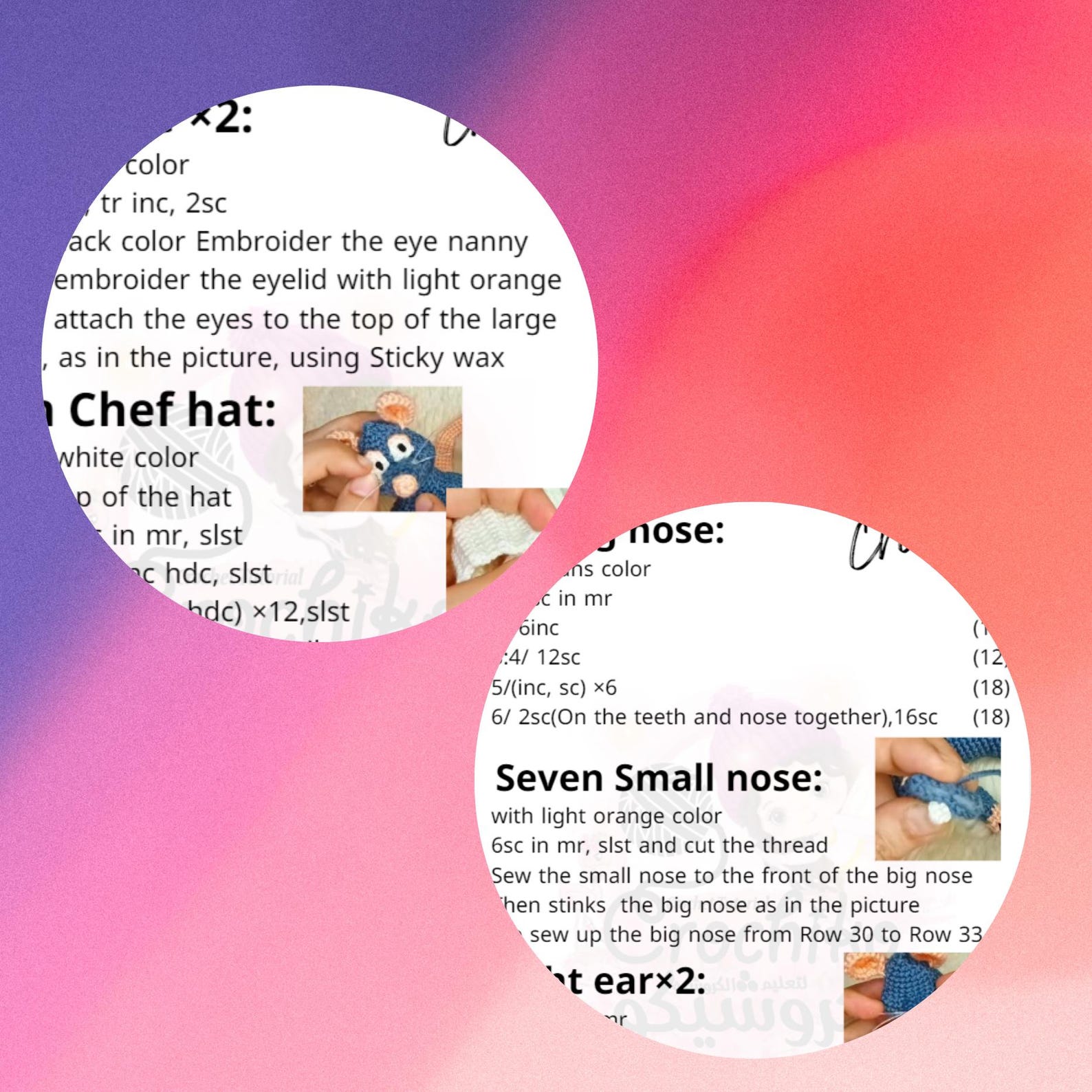 Ratatouille Amigurumi Crochet Pattern - Chef Rat PDF - Etsy Canada