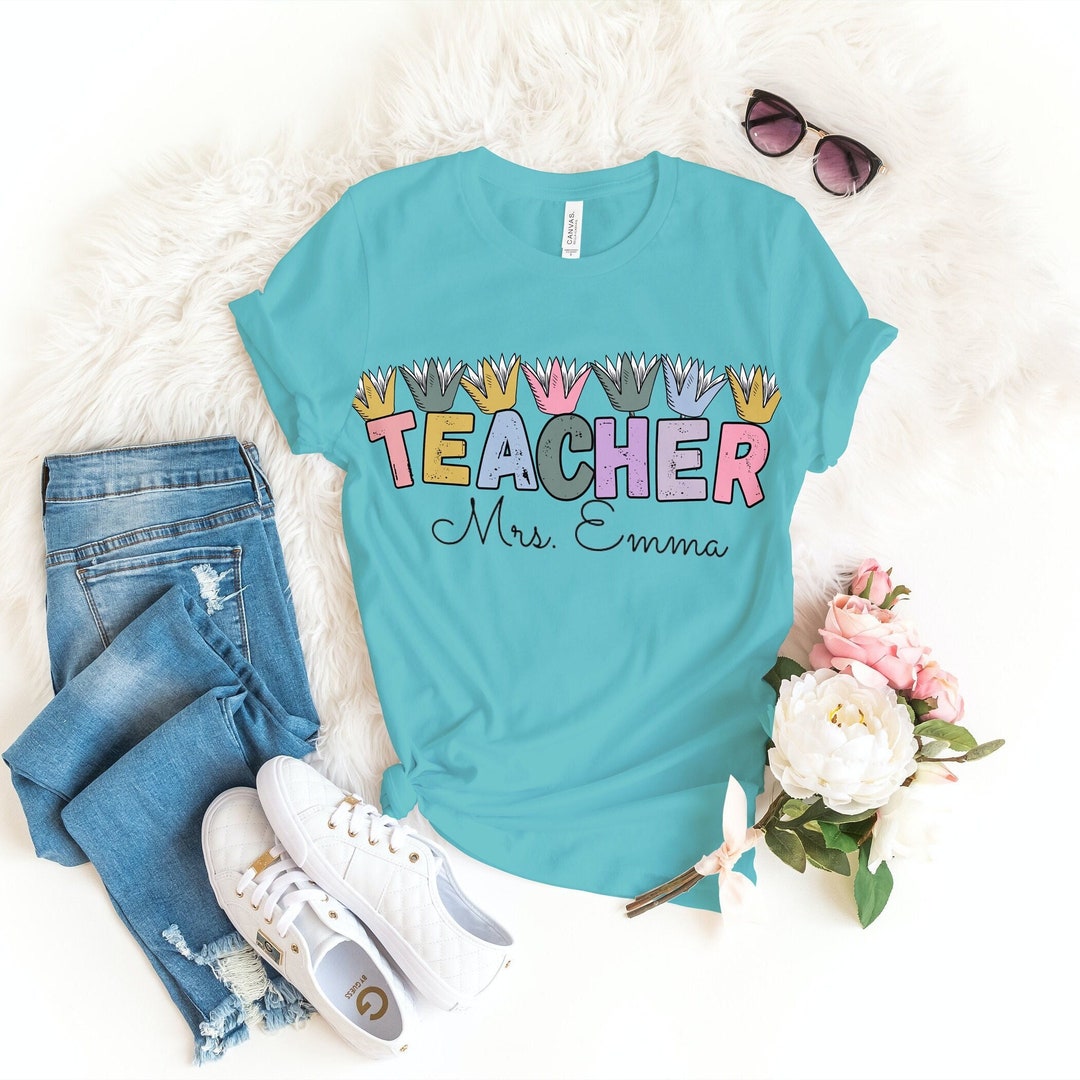 Custom Teacher Shirt, Teacher Team Shirts, Personalized School Tshirt ...