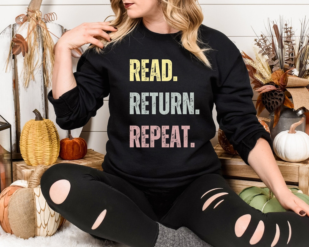 Read Return Repeat Svg, Bookworm Book Lover Gift,librarian Gift,the ...