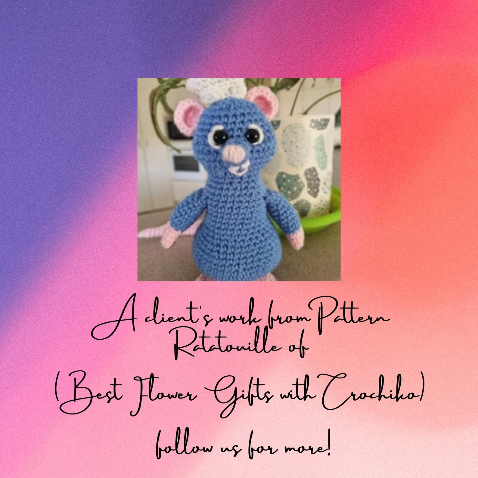 Ratatouille Amigurumi Crochet Pattern - Chef Rat PDF - Etsy Canada