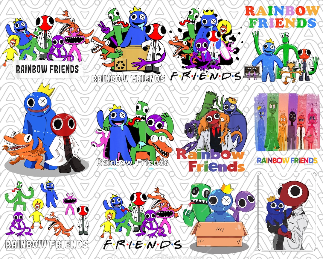 Rainbow Friends for Kids and Adults Birthday Png Rainbow - Etsy