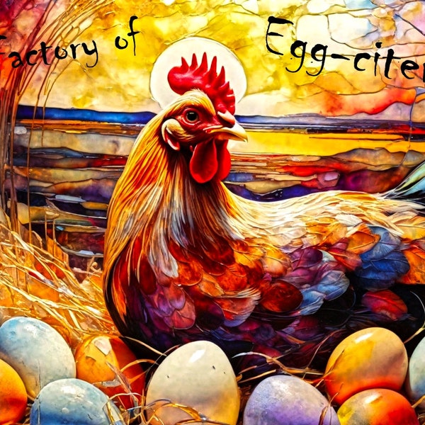 Rooster, Alcohol Ink Art, Wall Art, Digital Prints, Digital Art ...