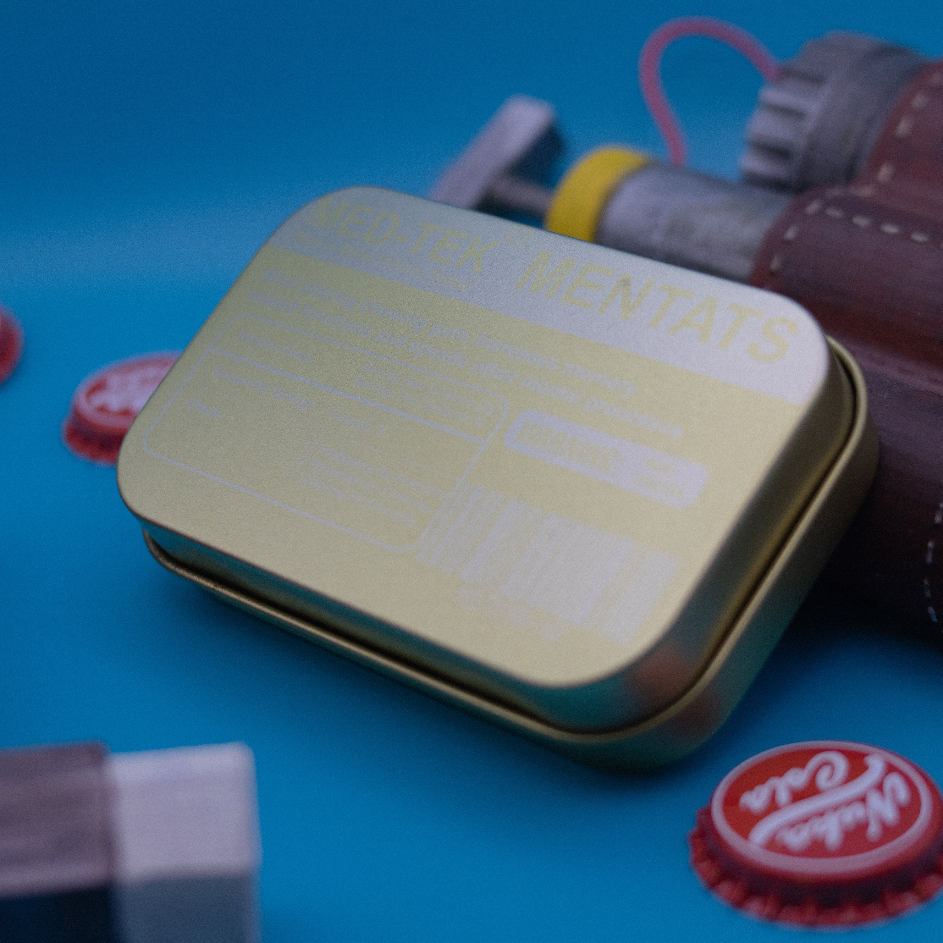 Fallout Inspired Mentats Tin - Gold - Etsy