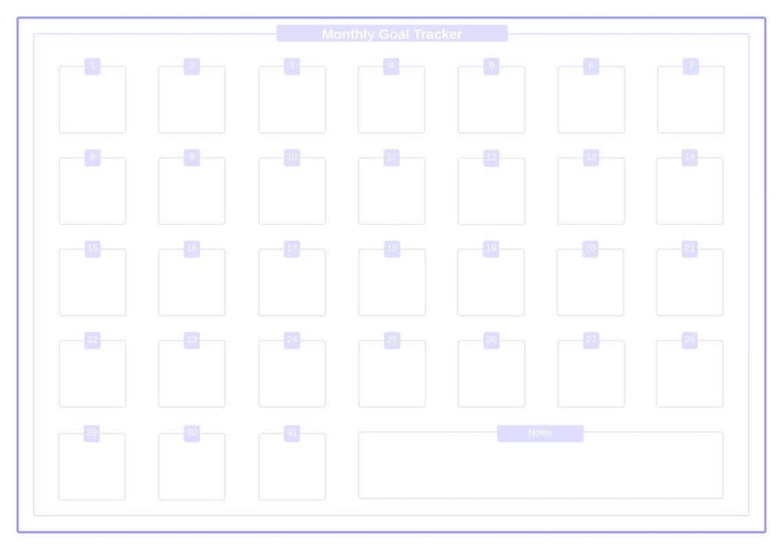 Purple Tracker Bundle, Printable Templates a5,a4,letter, Portrait ...