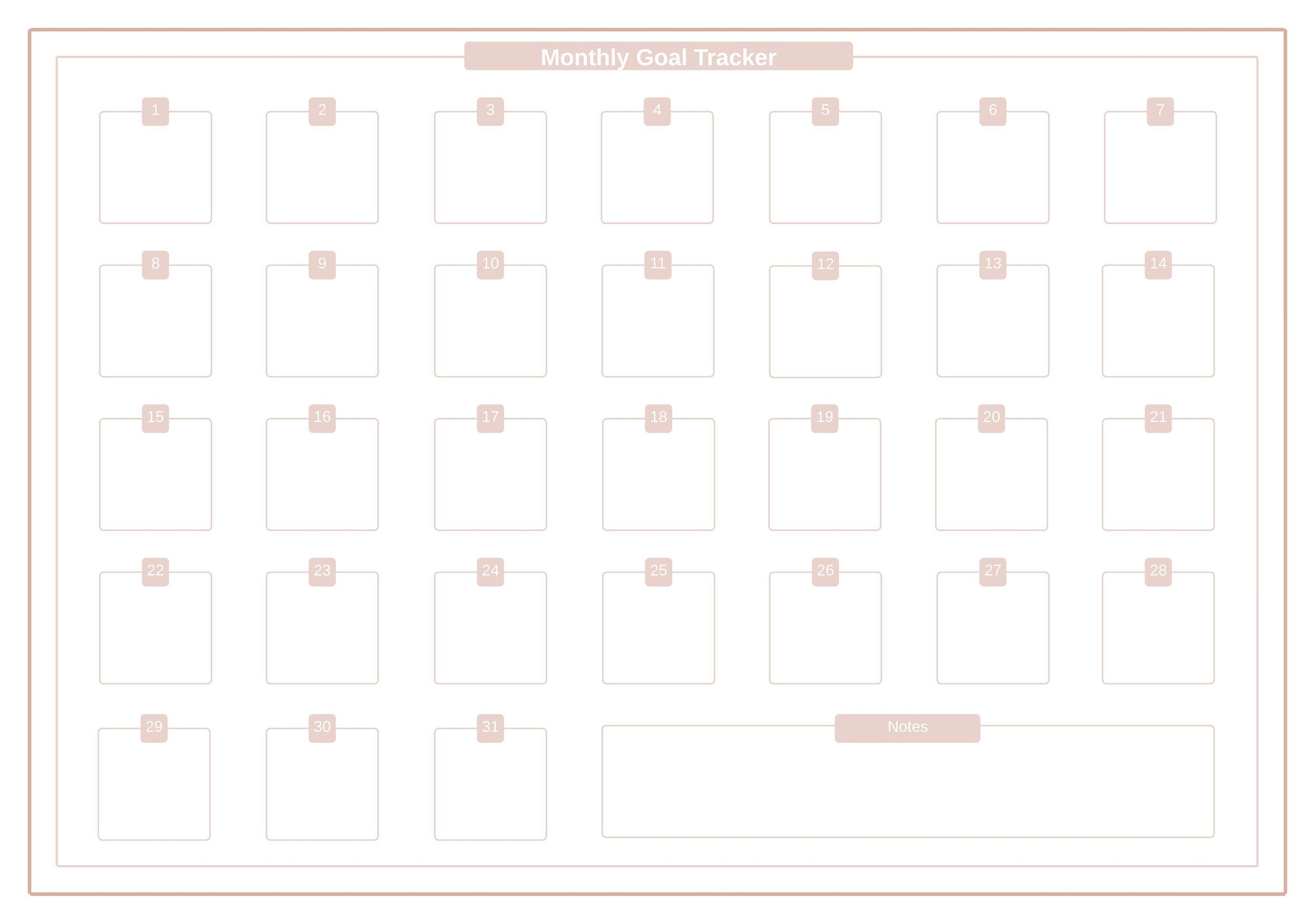 Brown Tracker Bundle, Printable Templates a5,a4,letter, Portrait ...