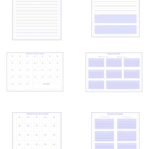 Purple Tracker Bundle, Printable Templates a5,a4,letter, Portrait ...