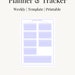 Purple Tracker Bundle, Printable Templates a5,a4,letter, Portrait ...