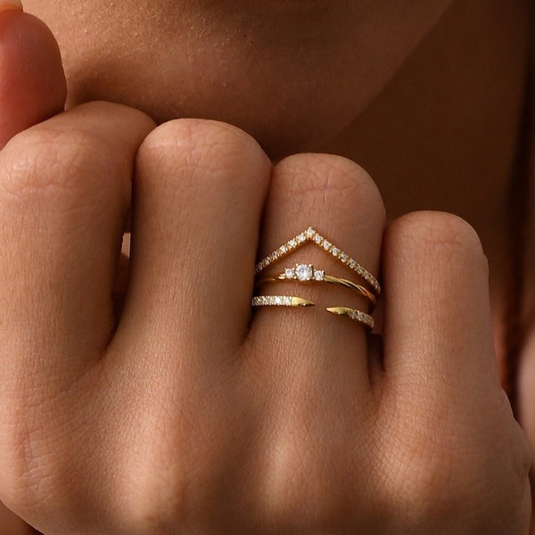 Minimal Diamond Ring - Etsy