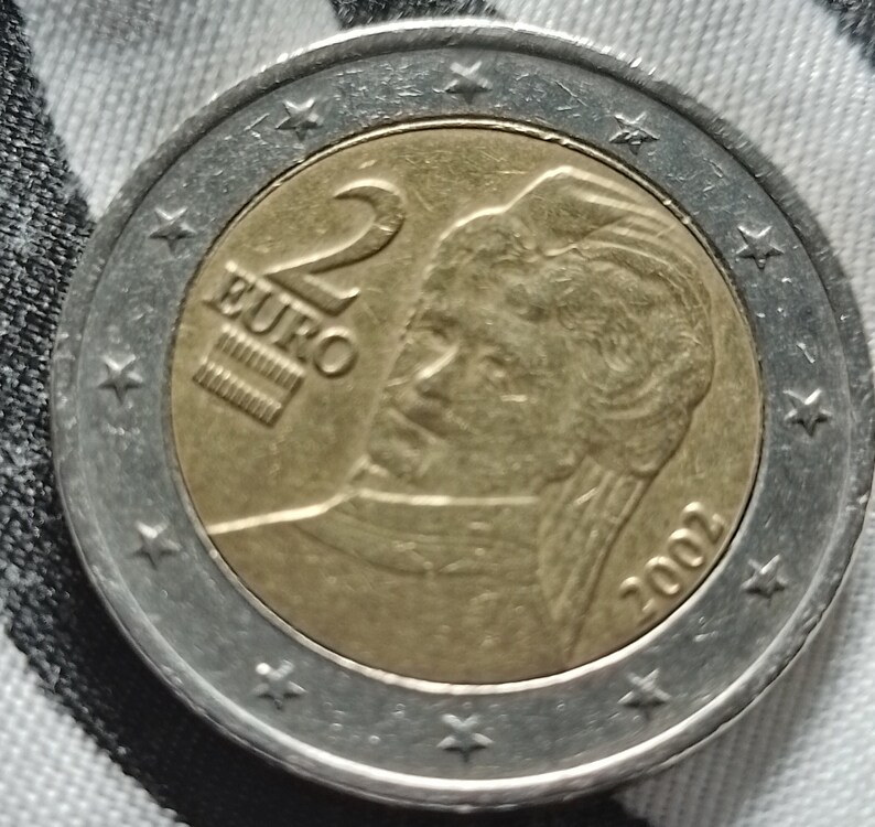 Pièce de 2 euros 2002 Autriche - Etsy France