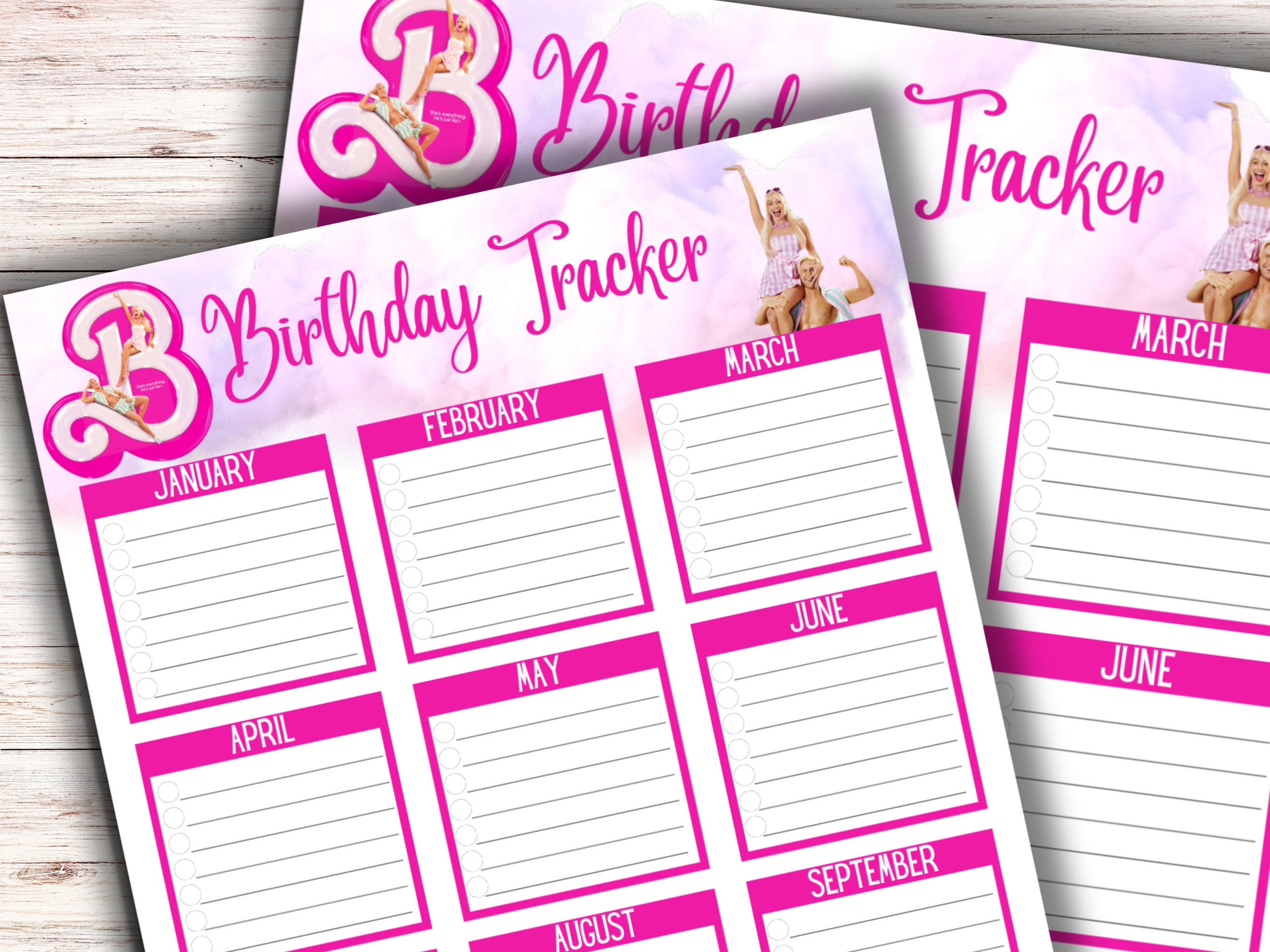 Barbie Blank Calendar 2022