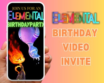 Elemental Invitation Elemental Birthday Elemental Invite Elemental ...