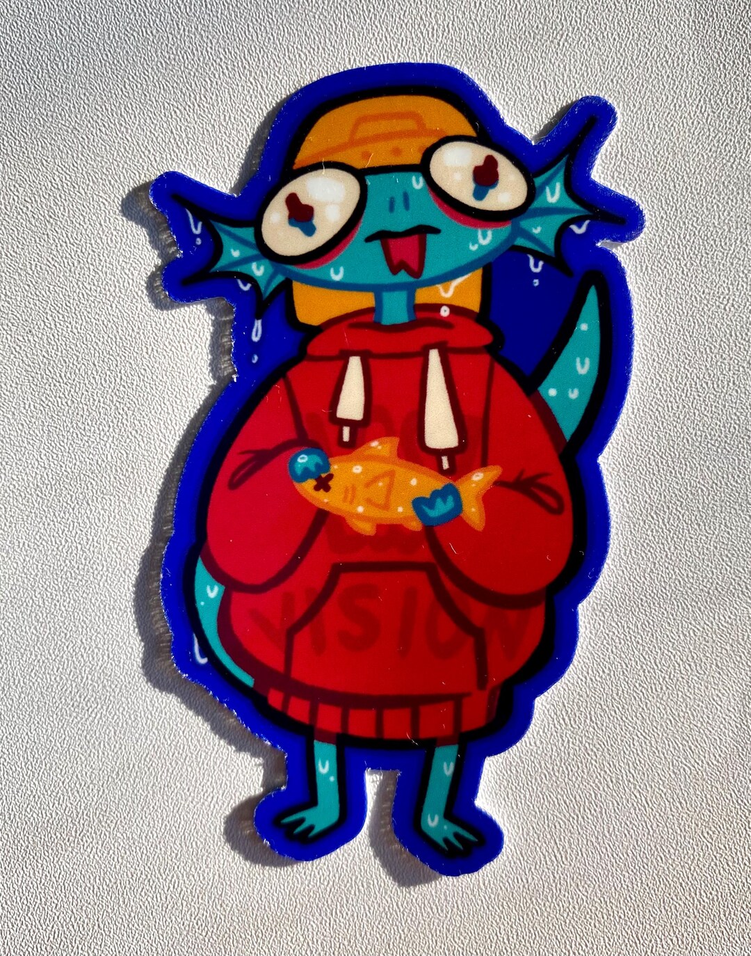 Nervous Lizard Sticker | Water Bottle Laptop Sticker | Journaling ...