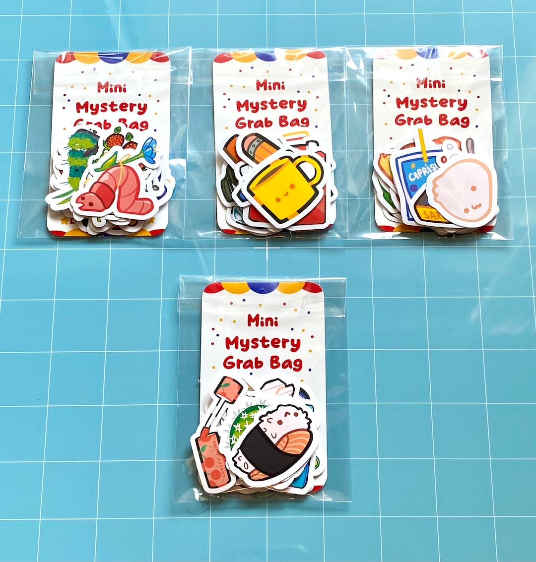 Mini Mystery Grab Bag | 20 Matte Stickers | Laptop Sticker | Journaling ...