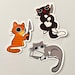 Cats With Knives Sticker Bundle - Etsy