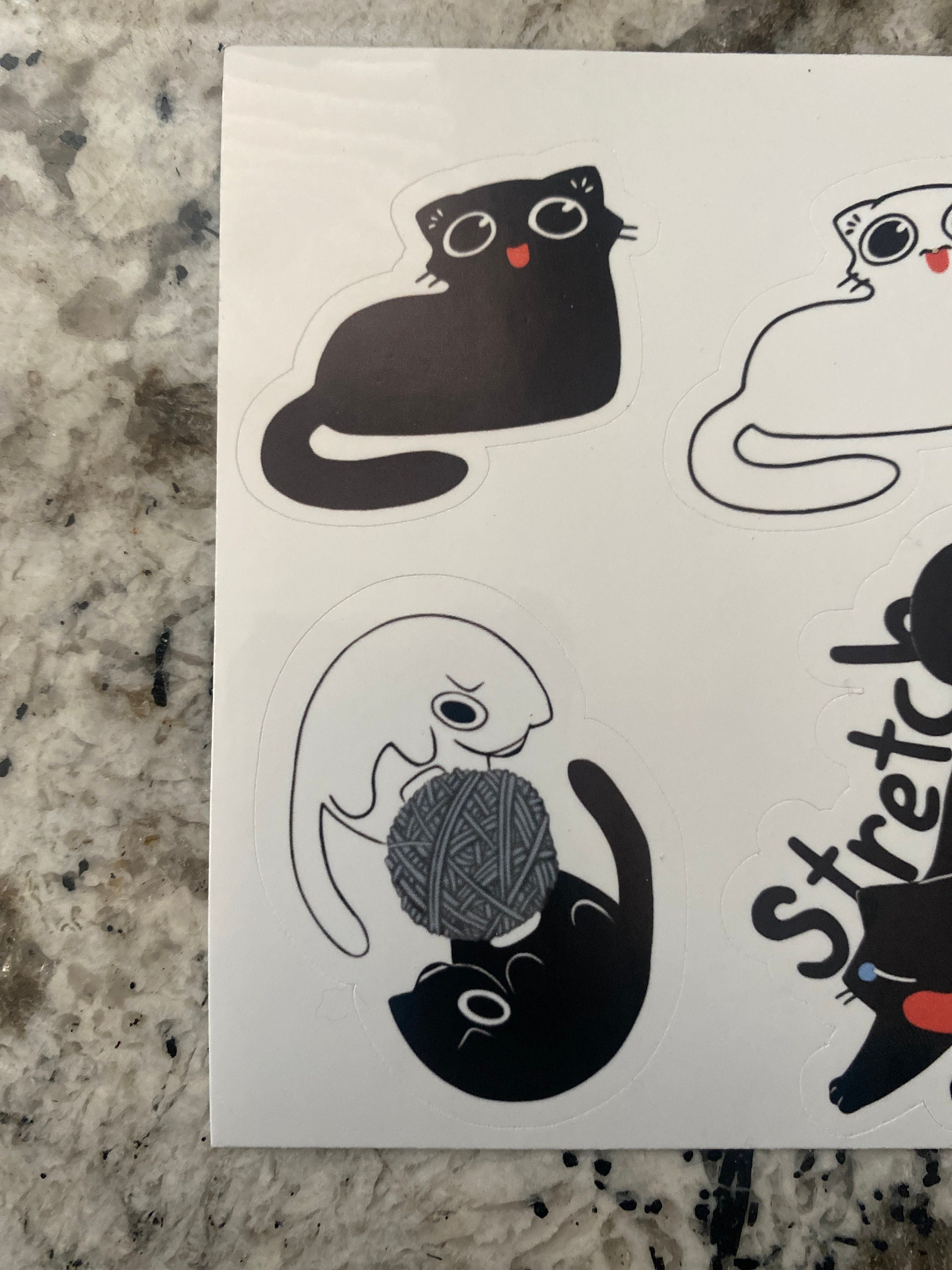 Mio Mao cat Sticker Sheet - Etsy
