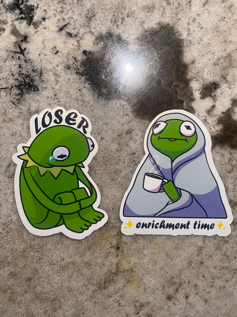 Kermit Sticker Water Bottle Laptop Sticker Journaling Notebook Sticker ...